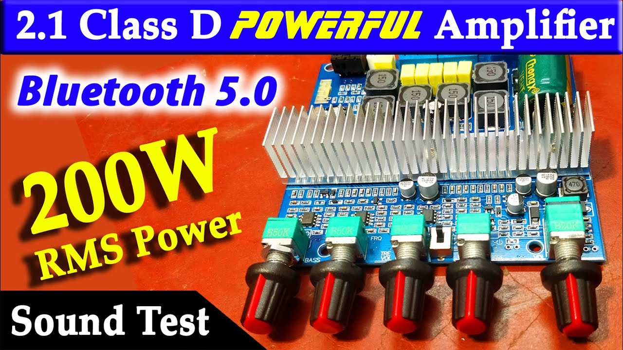 CA3169 class D amplifier । TPA3116 Class D 200 Watt 2.1 Powerful ...