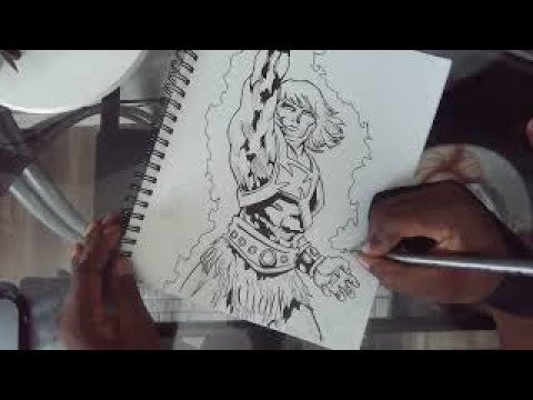 He Man (Short Time Lapse Drawing) - YouTube