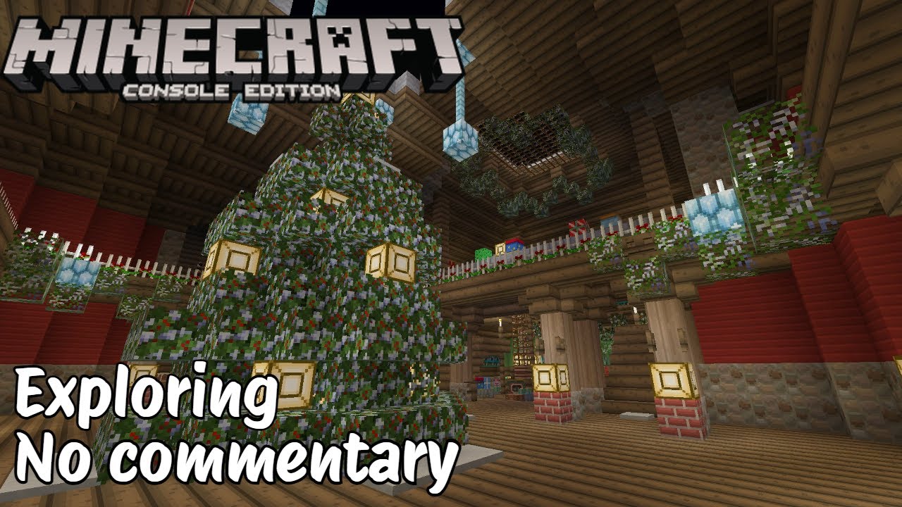 Exploring Mojang's Old Christmas Map (Minecraft Calming Longplay) - YouTube