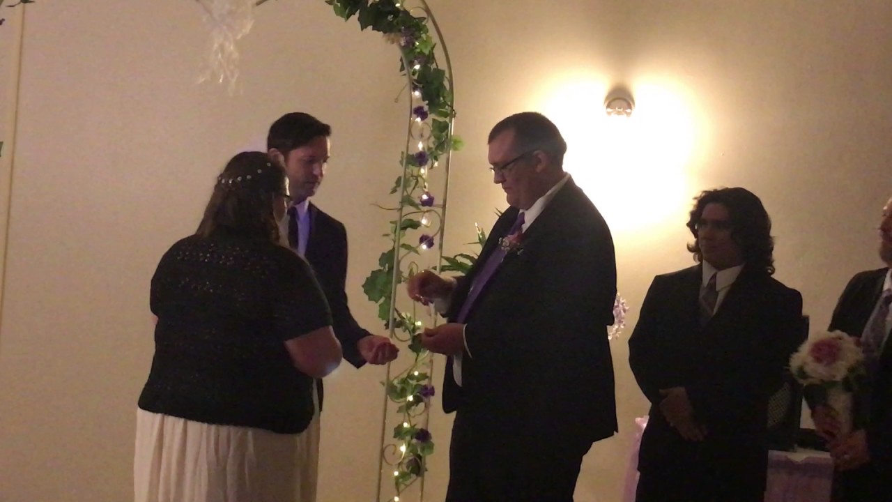 Mr & Mrs Snyder Wedding at the San Antonio VFW Post performed by ...