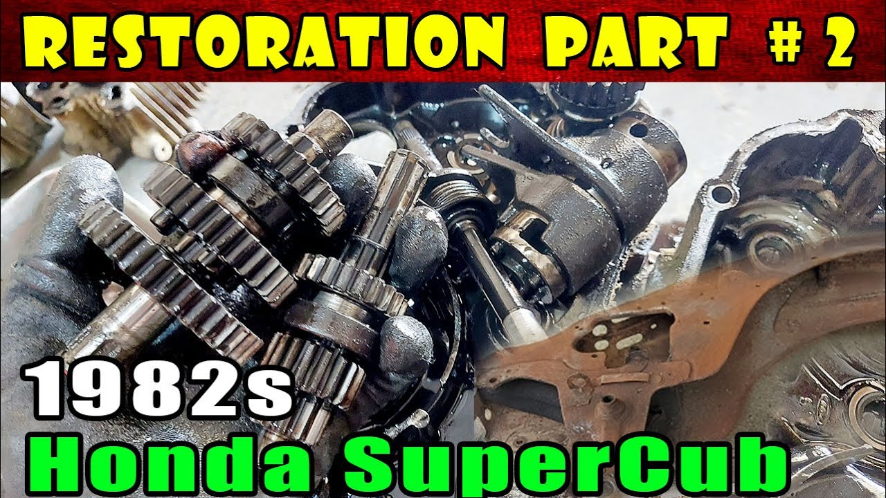 RESTORATION HONDA SUPER CUB OLD C50 BIKE RESTORATION Part 2 - YouTube