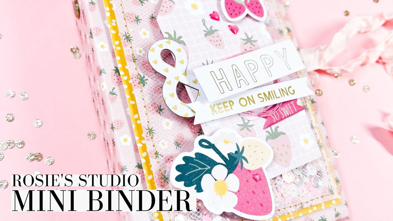 Easy Mini Binder Tutorial using Sweet Sunshine by @rosiesstudio 💖 - YouTube