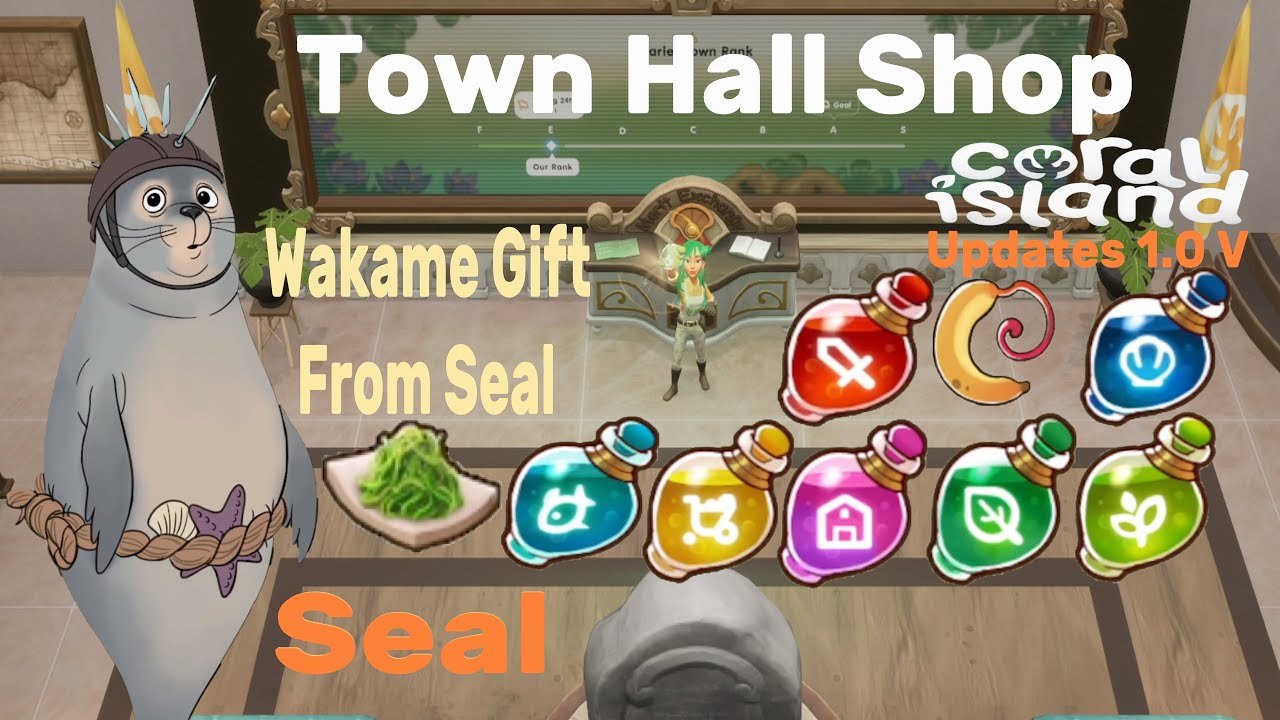 Town Hall Shop & Town Rank E & Seal Released - CORAL ISLAND 1.0V - 14 ...
