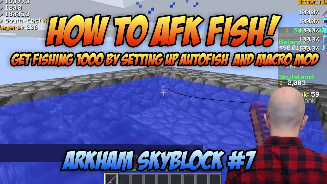 Minecraft: How to Set Up Autofish - Fishing 1000 - Arkham Skyblock ...
