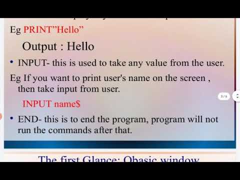 CLASS 6 COMPUTER CHAP 9 TOPIC :- QBASIC STATEMENTS - YouTube