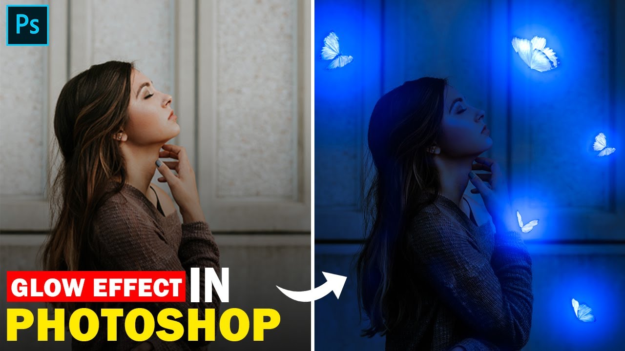 How To Create Butterfly Glowing Effect In Photoshop CC 2021|| Easy ...