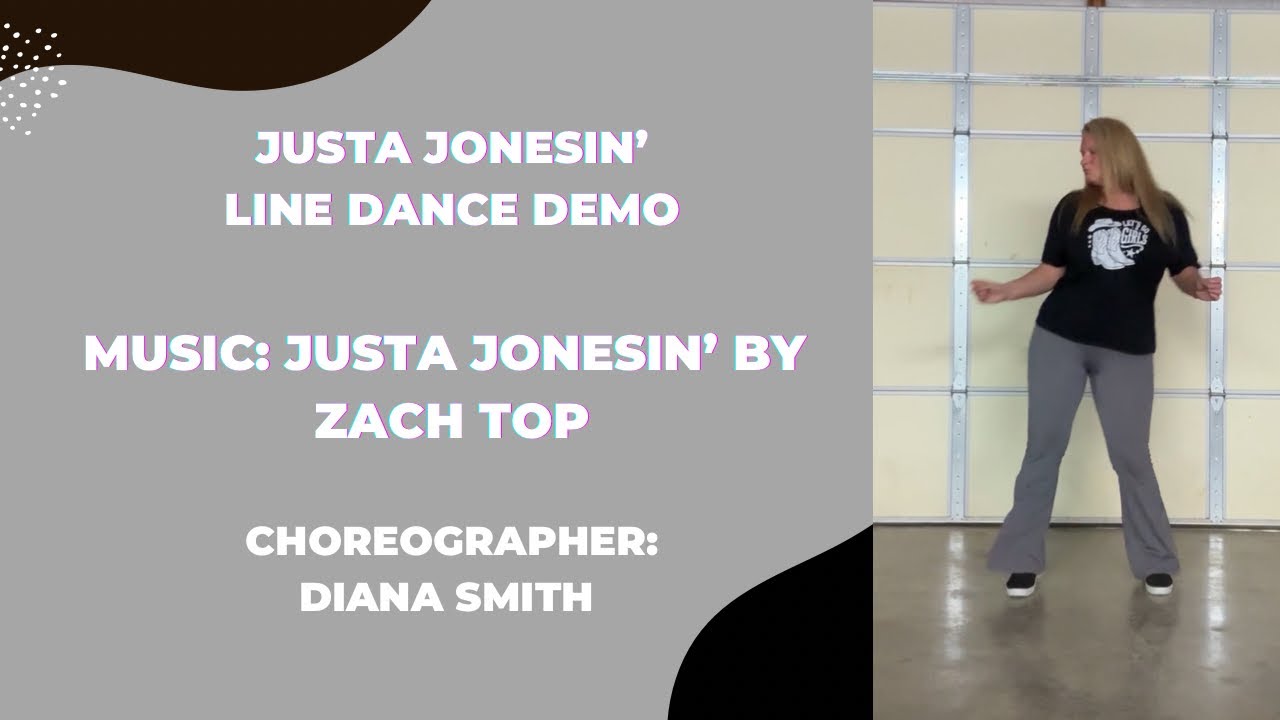 Justa Jonesin’ Beginner Line Dance Demo (with slo mo demo included ...