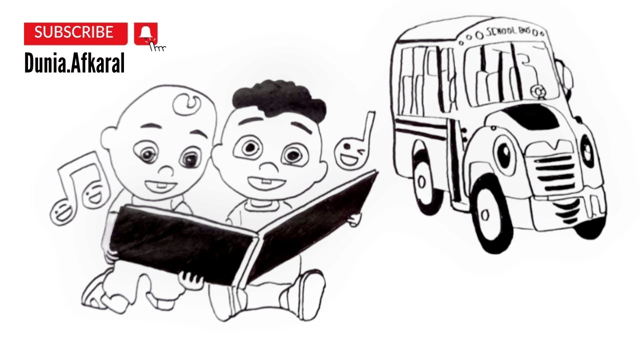 Cocomelon:Sings Stories Vol.1|Easy Drawing&Coloring School Bus,Cody ...