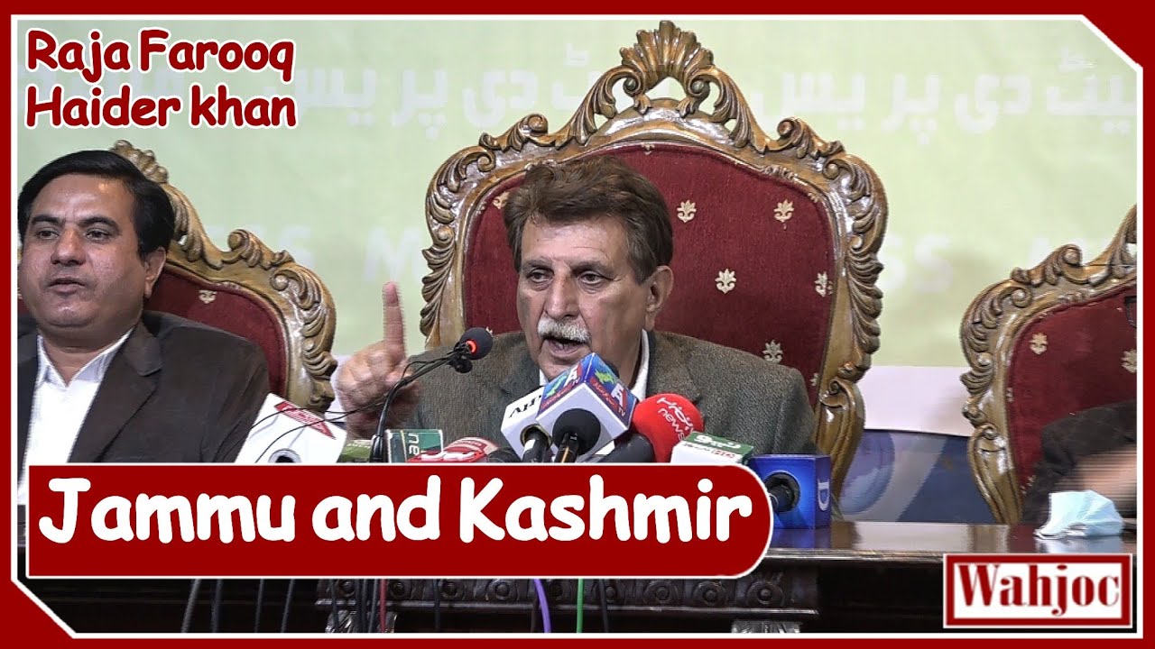 Prime minister of Azad Jammu and Kashmir Raja Farooq Haider khan Talk ...