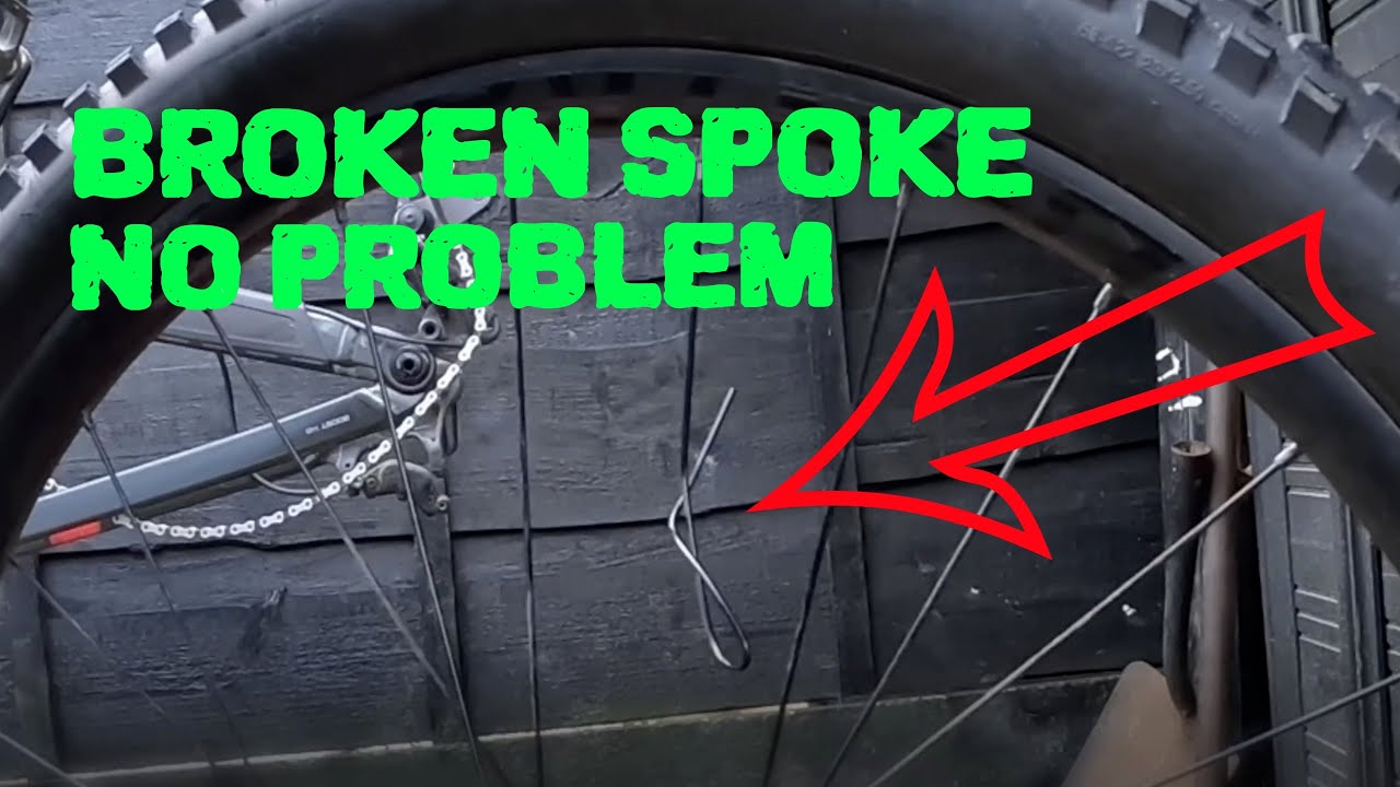 How to fit a new mtb wheel spoke without removing the tyre (how I do it ...