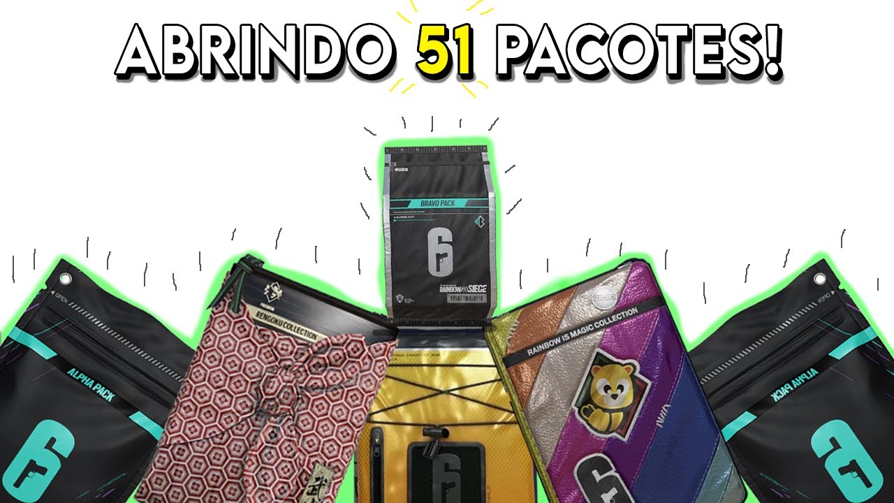 ABRINDO TODOS OS ALPHA PACKS 🤑 - R6 - YouTube