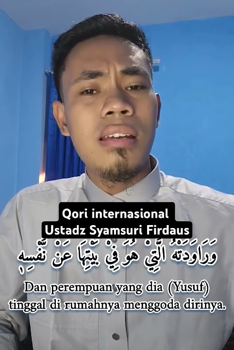 Ngaji merdu terbaru !!!Ustadz Syamsuri Firdaus qori internasional - YouTube