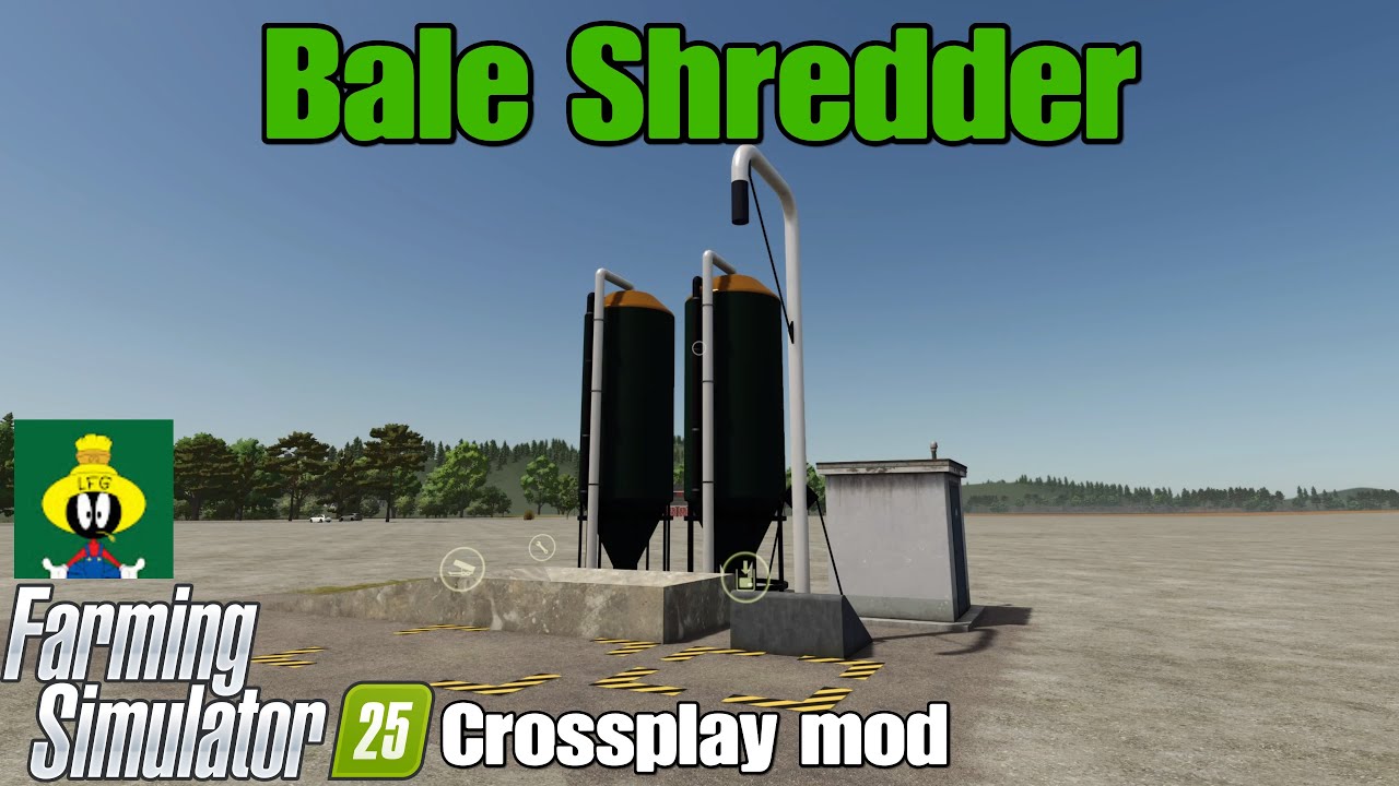 Bale Shredder / FS25 crossplay mod - YouTube
