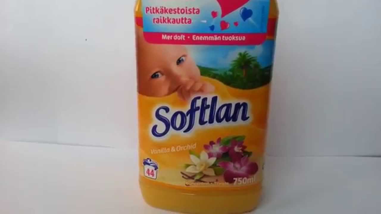 Softlan Vanilla & Orchid Fabric Softener - YouTube