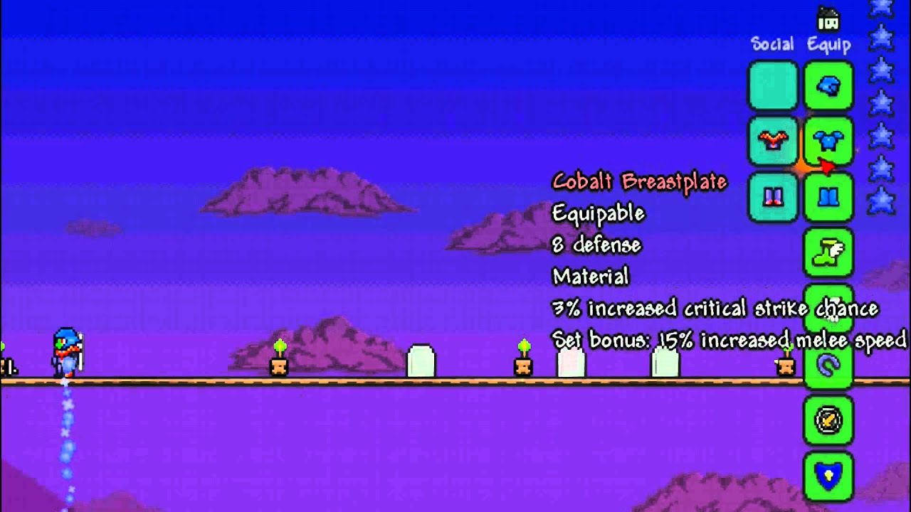 Terraria:cobalt armor - YouTube