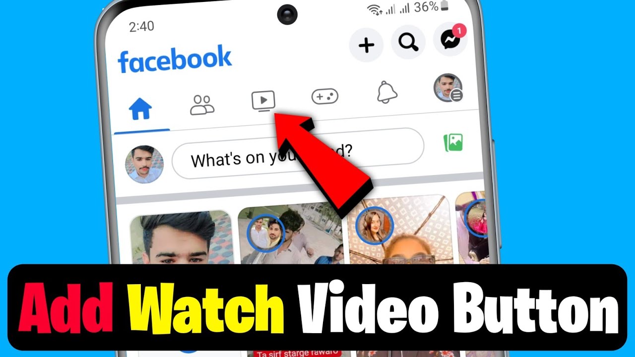 Facebook add Watch Video Button - facebook watch missing in shortcut ...
