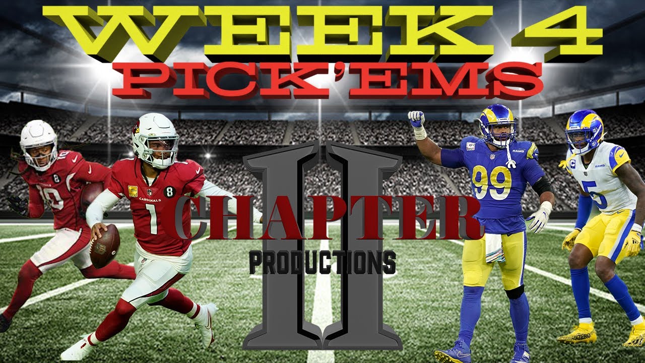 NFL WEEK 4 - PICK'EMS - YouTube