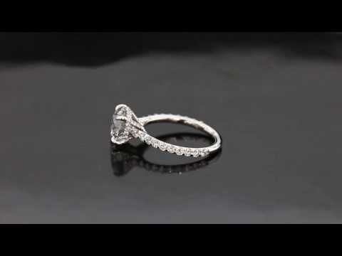 Custom Design Pavé Engagement Ring Example in HD Video - for M.P. & M.B.