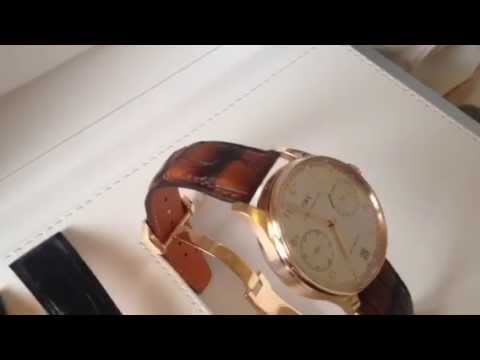 IWC Portuguese IW500113 Santoni Strap - YouTube