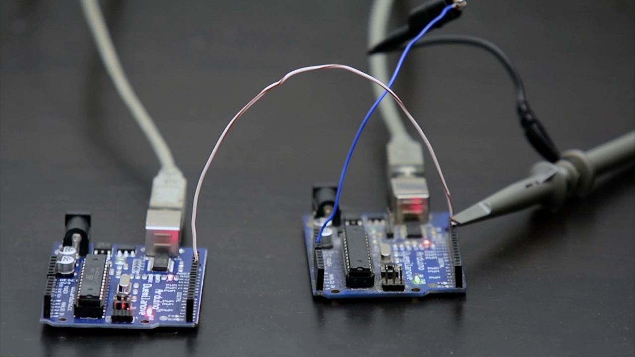 PJON communication through the human body - YouTube