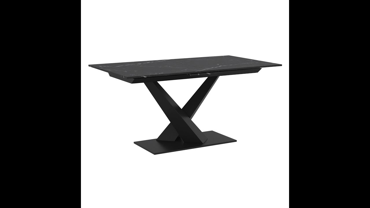 EXTENSION DINING TABLE - Adjusting the level when table is CLOSED - YouTube