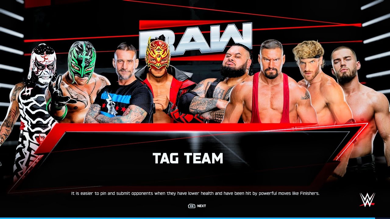 Punk, Rey, Lee & Penta Vs The Vision - Tag Team Elimination Match | WWE ...
