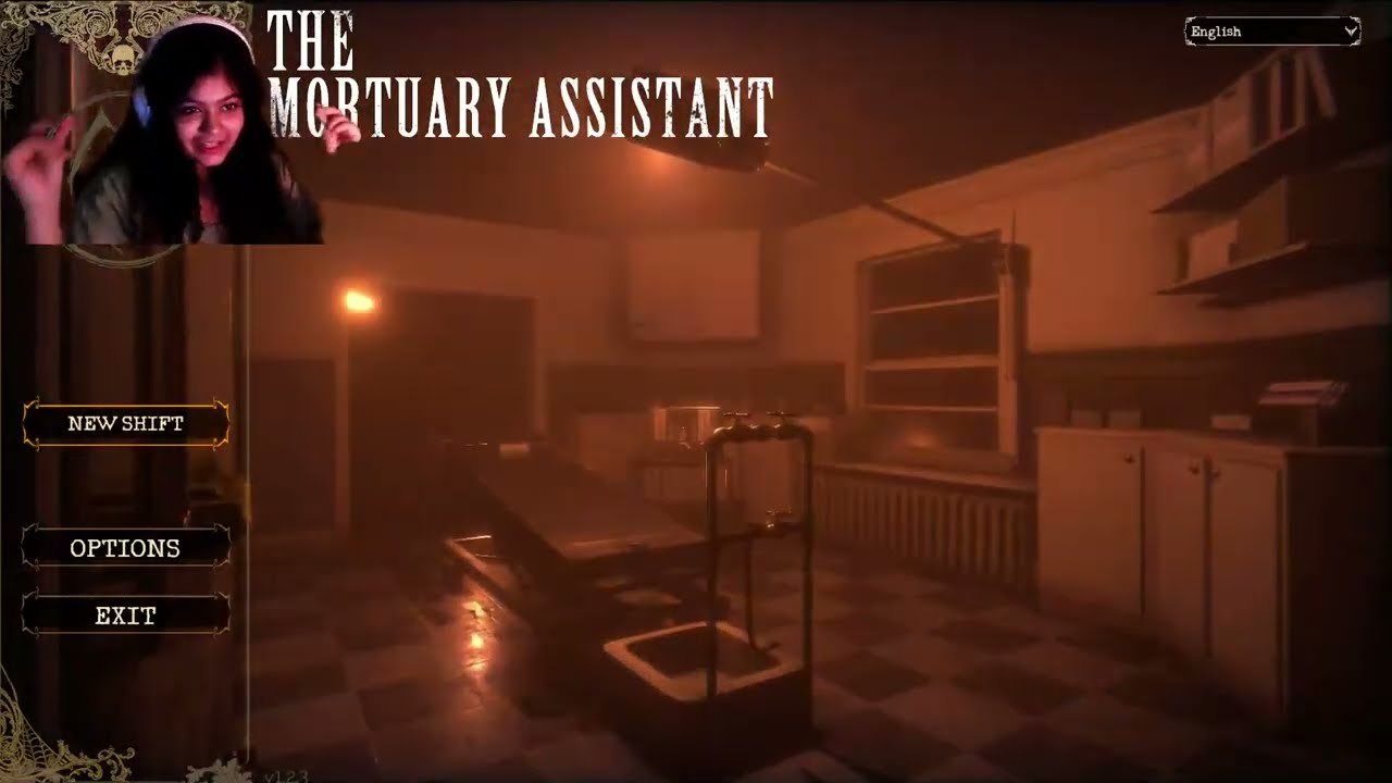 THE MORTUARY ASSISTANT | HORROR GAME with FACECAM! Ghost Cosplay? xD # ...