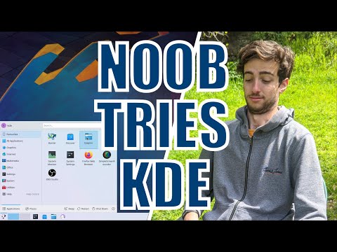 NOOB tries LINUX (KDE) for the FIRST TIME! - YouTube
