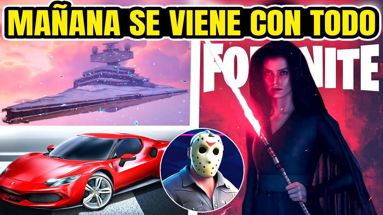 SITH REY, FERRARI y el DESTRUCTOR ESTELAR MAÑANA en FORTNITE! NUEVAS ...
