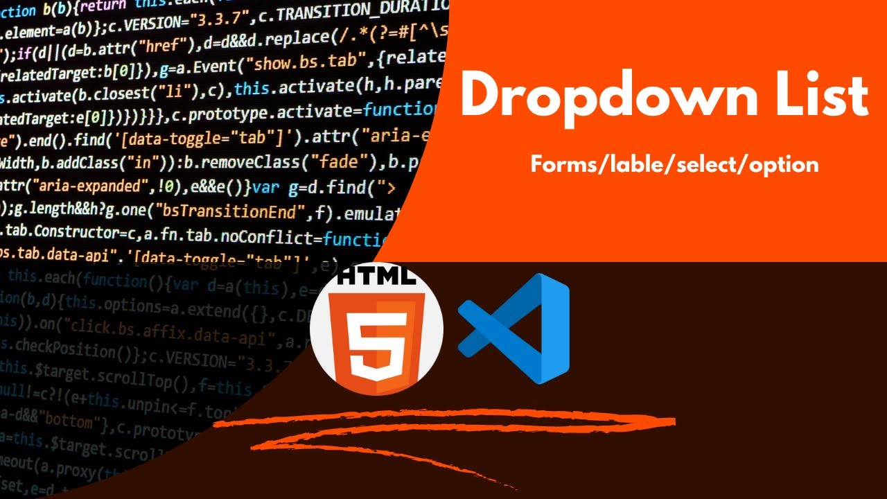 Drop Down List in HTML | #html | #coding | #vscode | #webdevelopment ...