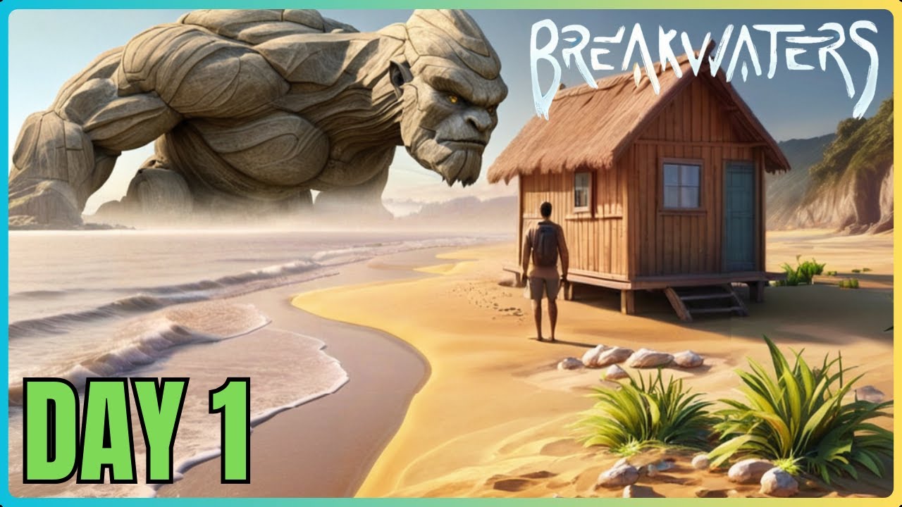 Island Survival with Intense Titan Battles | Breakwaters Gameplay - YouTube