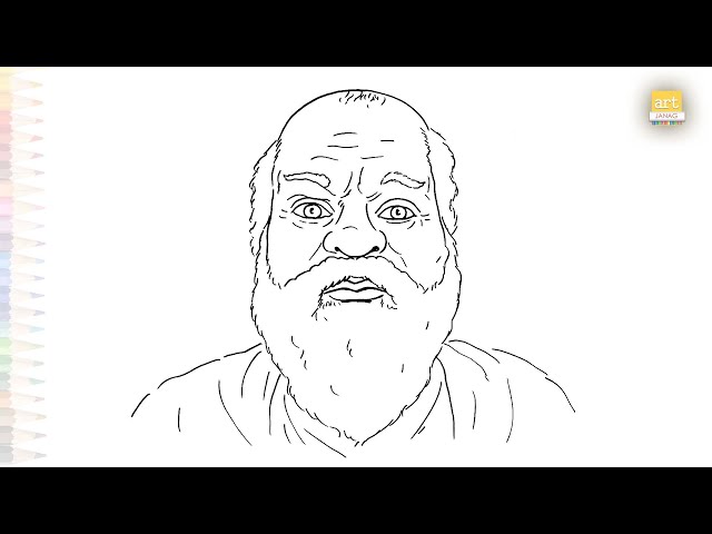 Socrates Drawing Black And White