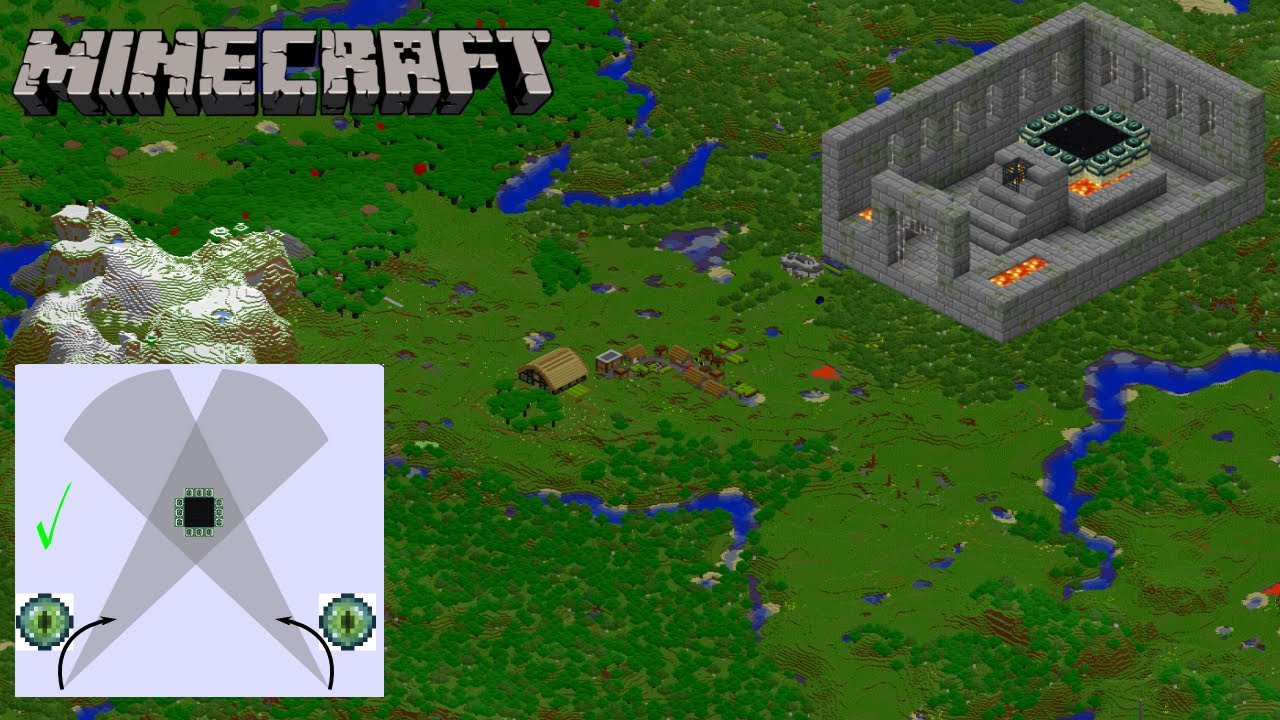 Comment trouver un stronghold en 5 min - Minute Minecraft - YouTube