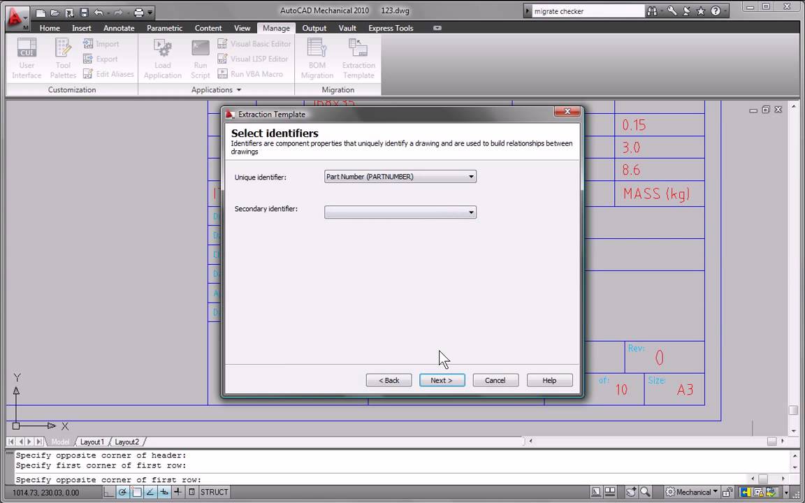 AutoCAD Mechanical 2010 BOM Extraction - YouTube