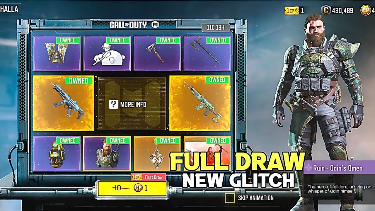 Buying Legendary AK117 Aesir - HALL OF VALHALLA full draw CODM + full ...