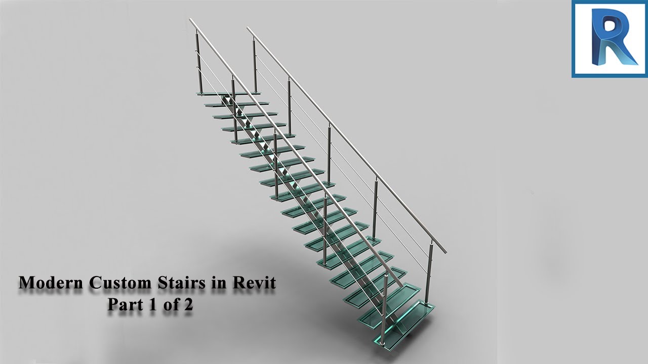 Modern Villa - Part 5 - Custom Stairs in Revit 1 of 2 - YouTube