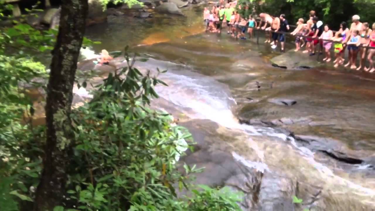 Sliding rock - YouTube