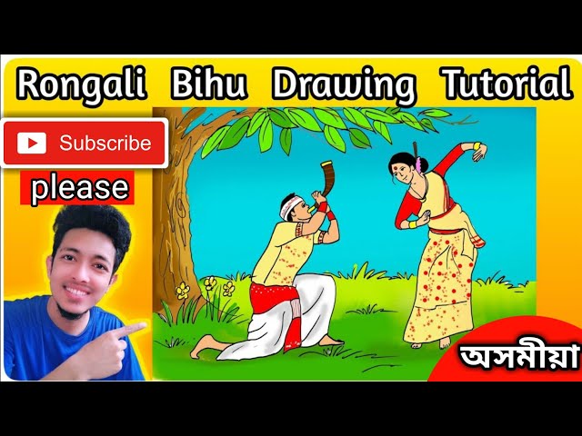 Bihu Festival Drawing