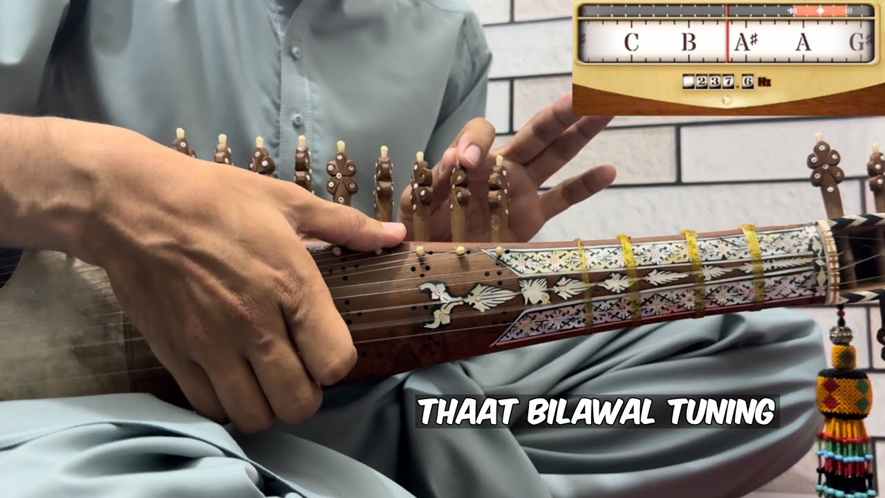 Thaat Bilawal In Rabab|Sargam and Tuning|Full Setting of Rabab Learning ...