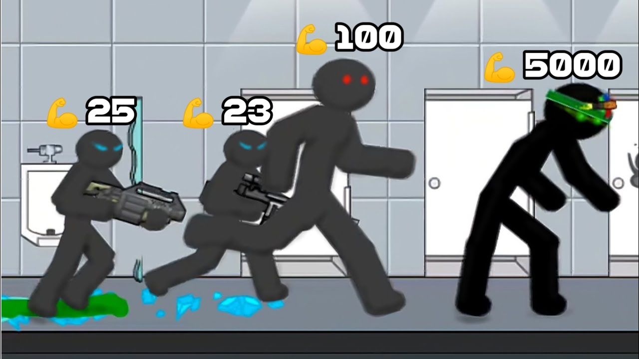 Strongest Stickman💪 vs Zombies - Anger of Stick 5 (Zombie level 29 ...