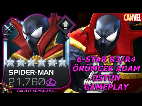 6-STAR R3/R4 ÖRÜMCEK ADAM (ÜSTÜN) GAMEPLAY | TOP 5 PRESTİJ, TAKVİYE KOPYALAMA, ORTALAMA HASAR - MCOC