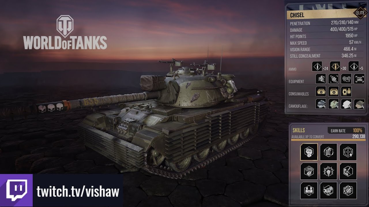 Chisel w/ 8.7K Damage: Tier X Mercenary Medium: WoT Console - YouTube