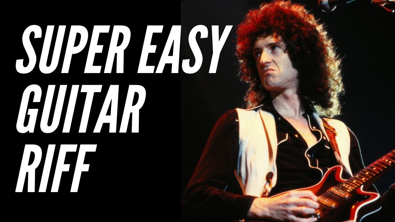 EASY GUITAR RIFF FOR BEGINNERS - Queen - Another One Bites The Dust ...