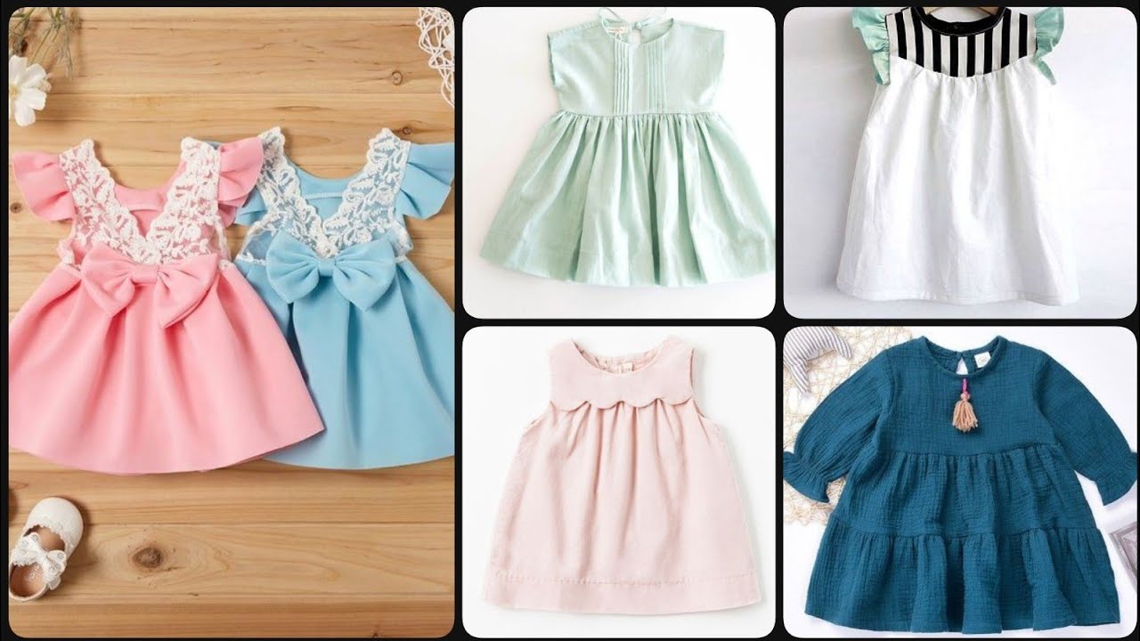 New very decent Plain baby Frocks Designing Idea's/jhabla Designs ...