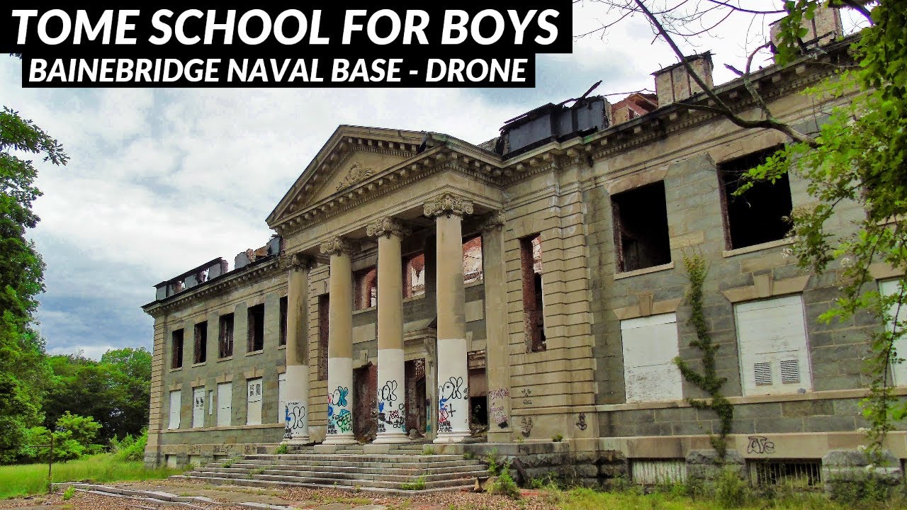 Tome School For Boys - Bainbridge Naval Base (abandoned) Drone - YouTube