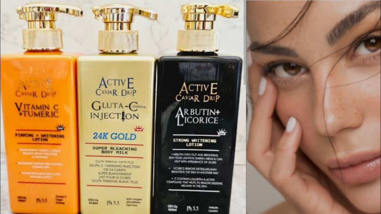 ACTIVE CAVIAR DRIP LOTION REVIEW/ strong whitening lotion, #SUPER ...