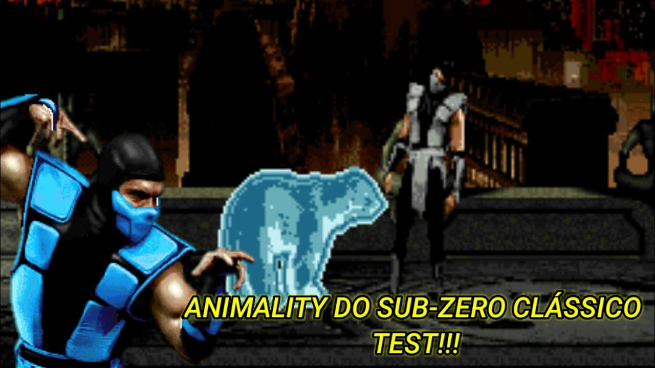 UMK3 SUB-ZERO CLÁSSICO ANIMALITY DO URSO "ONE BUTONN" - YouTube