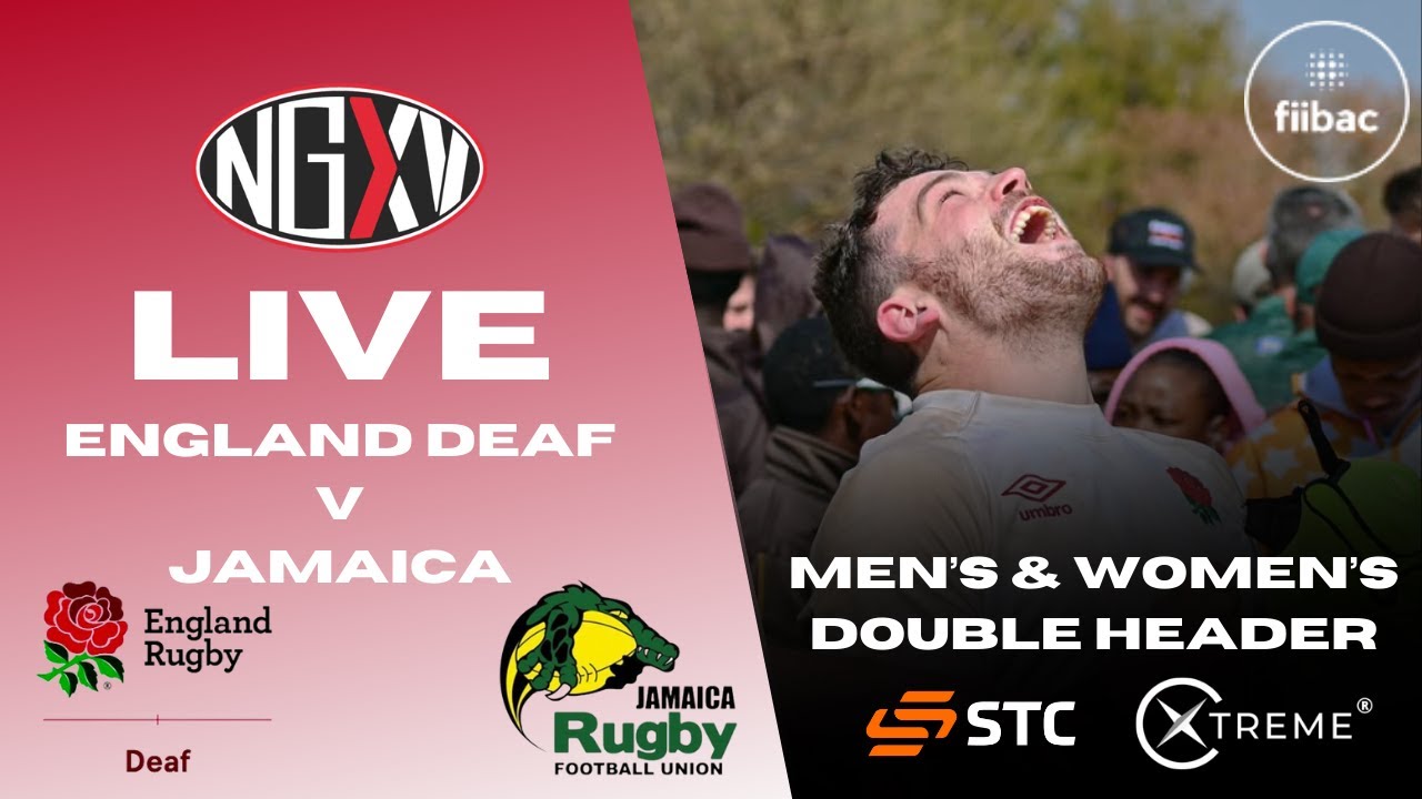 LIVE RUGBY: ENGLAND DEAF vs JAMAICA | WOMEN'S & MEN'S INTERNATIONAL ...