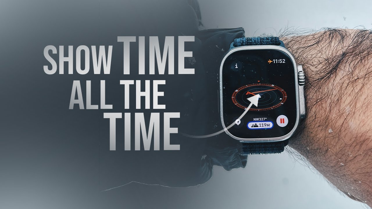 How to Make Apple Watch Show Time All the Time (tutorial) - YouTube