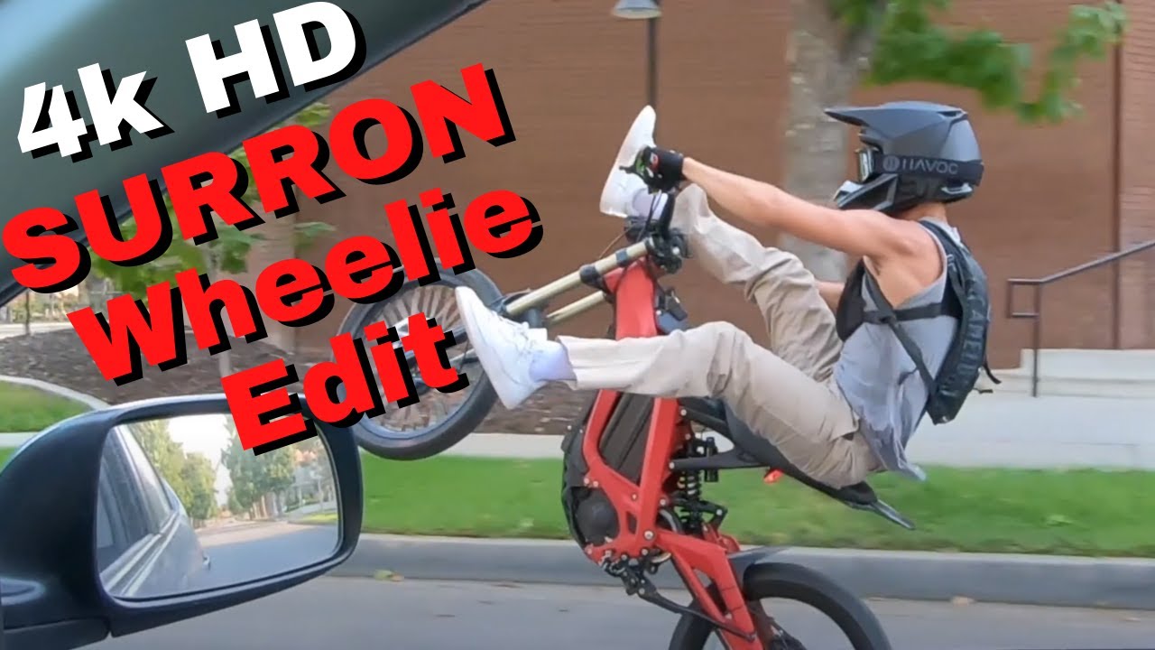 HD SURRON WHEELIE EDIT // ADVANCED WHEELIES - YouTube
